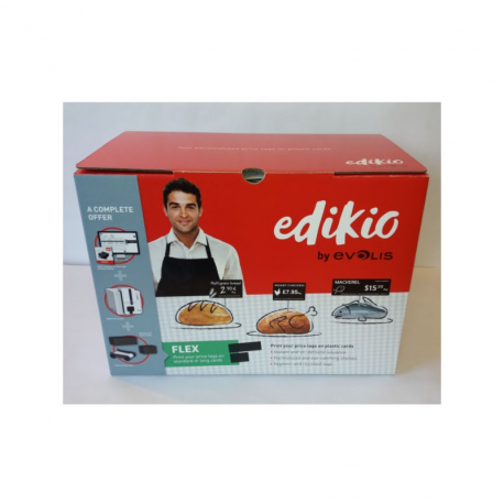 Edikio FLEX Price Tag solution, single sided, 12 dots/mm (300 dpi), USB ...
